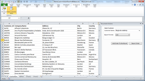 Implementing A Custom Action Pane And Custom Ribbon For Excel 2010 Using Vsto And C Codeproject