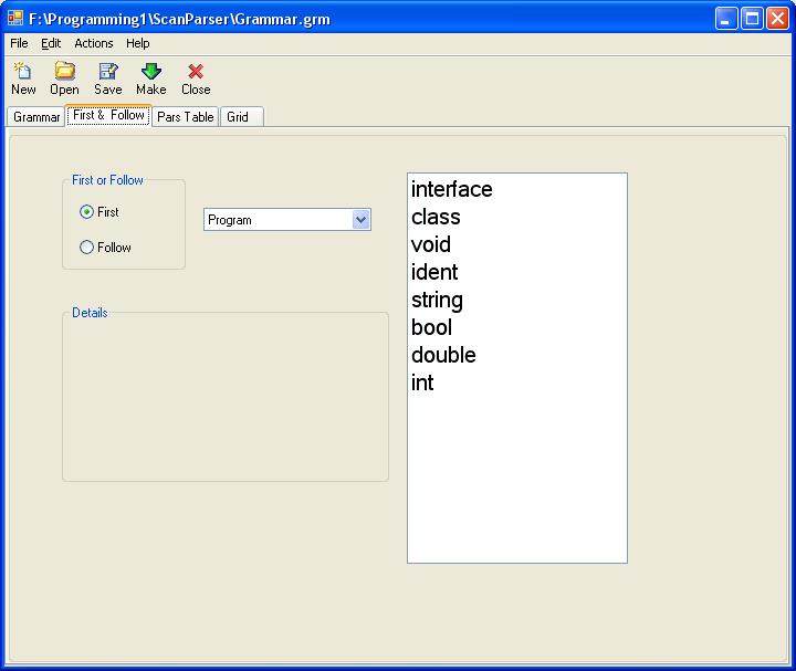 Generate Slr Parse Table From Cfg Grammar Codeproject