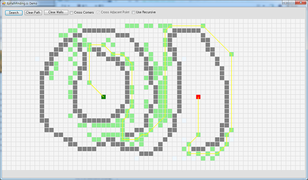 Eppathfindingcs A Fast Path Finding Algorithm Jump Point Search In C Grid Based Codeproject