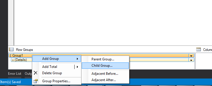 Rdlc Report Grouping With Page Break Table Header Repeat Group Totals And Sub Grouping