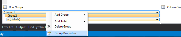 Rdlc Report Grouping With Page Break Table Header Repeat Group Totals And Sub Grouping