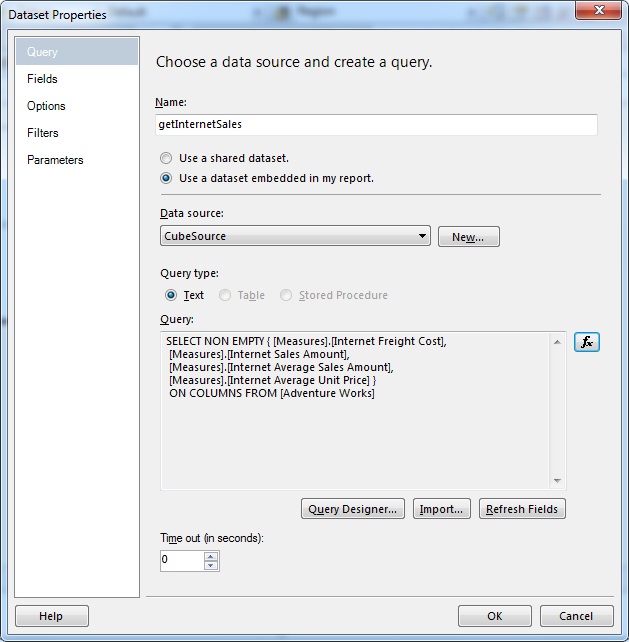Simple Ssrs Report Using Mdx Query Codeproject