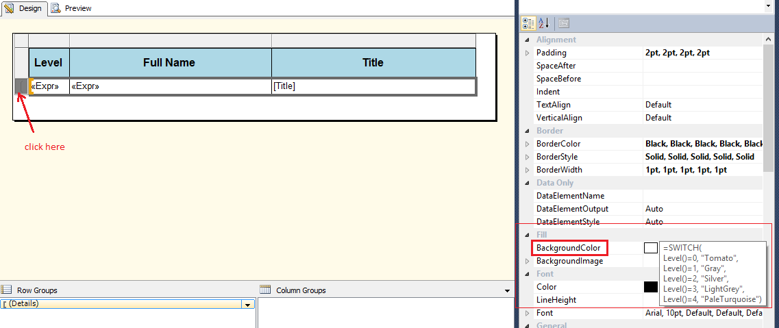 Using Recursive Hierarchy Group In Ssrs 2012 Codeproject