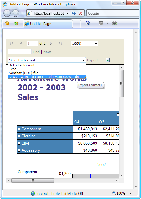 Adding Doc Rtf And Ooxml Export Formats To The Microsoft Report Viewer Control Implementing