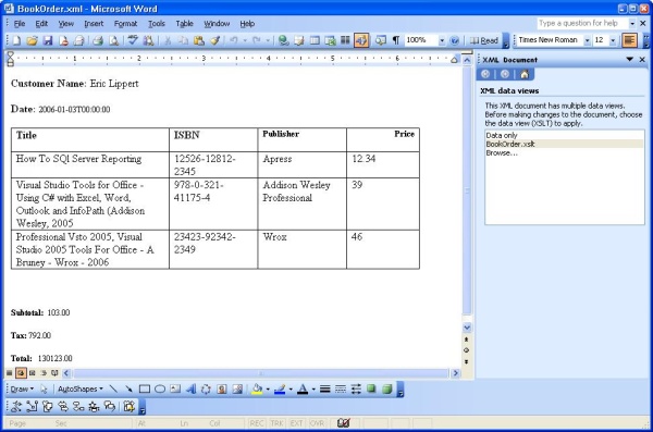 An Alternative Way To The Msword Render Extension Of Sql Reporting Services Using Xslt And Xml