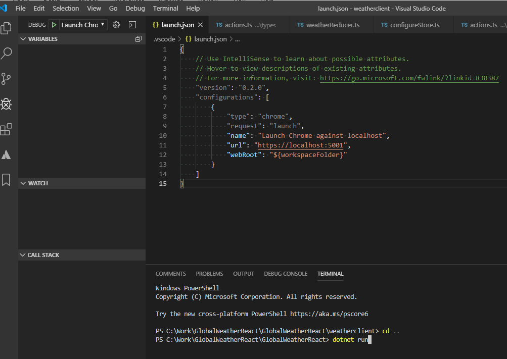 Global Weather React App With Aspnet Core 30 Part 2 Codeproject