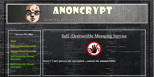 Anoncrypt Text Encryption And Decryption Website In Java Struts2 Codeproject