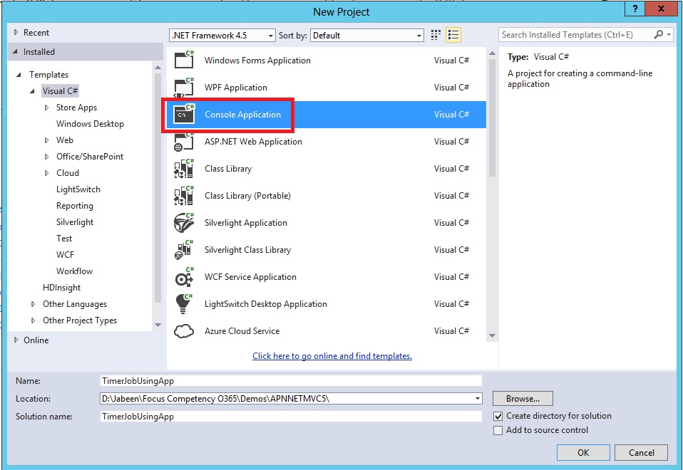 Step By Step Approach To Create Timer Job Using Sharepoint Apps Codeproject