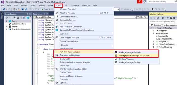 Step By Step Approach To Create Timer Job Using Sharepoint Apps Codeproject