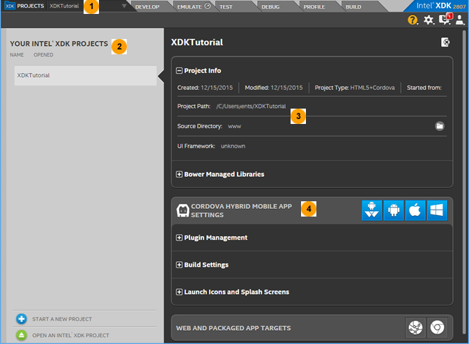 Intel Xdk Documentation Getting Started Tutorial Codeproject