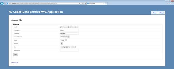 User Interfaces Generated By Codefluent Entities Using Out Of The Box Producers Codeproject