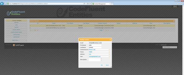 User Interfaces Generated By Codefluent Entities Using Out Of The Box Producers Codeproject