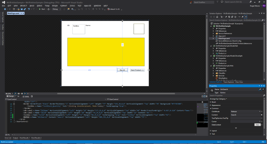 Silverlight Application With Management Entity Framework And Wcf Service Codeproject