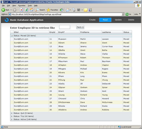 Basic Database Operations In Silverlight 30 Codeproject