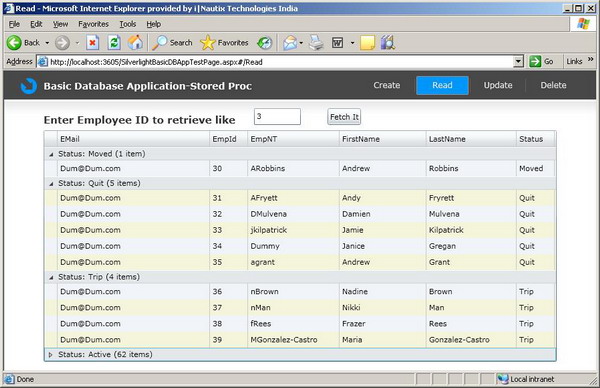 Basic Database Operations In Silverlight 30 Codeproject