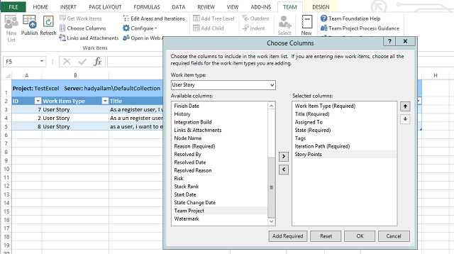 Connect To Tfs Using Microsoft Excel Codeproject