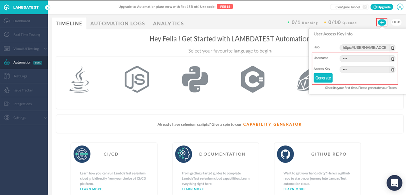 Lambdatest Selenium Testing Tool Tutorial With Examples In 2019 Codeproject
