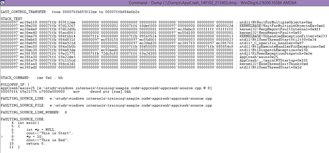 Part 1 Windows Debugging Techniques Debugging Application Crash Windbg Codeproject