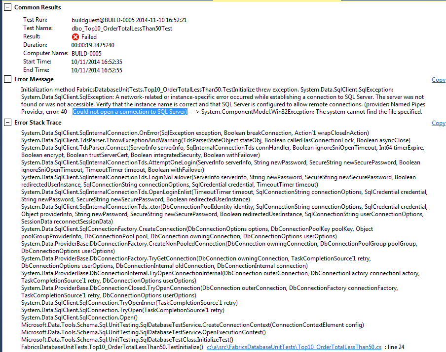 Create Sql Server Database Unit Tests Codeproject