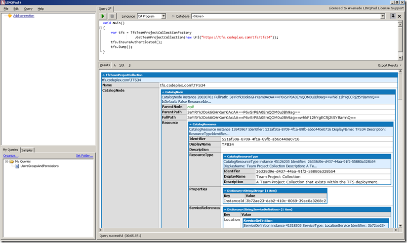 Tfs Api Using Linqpad To Query Tfs Codeproject
