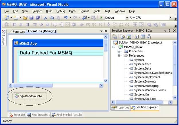 Using Msmq Backgroundworker Threads In C Codeproject