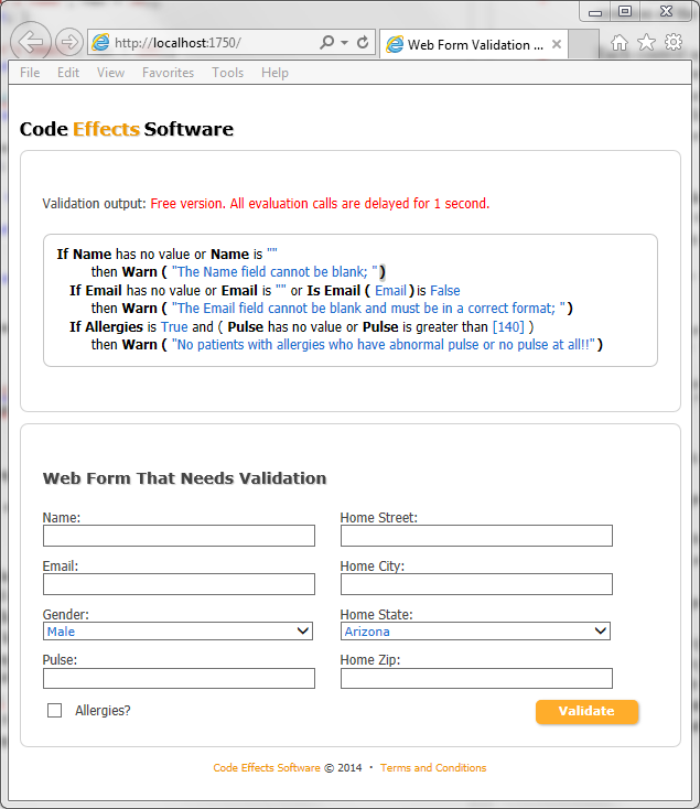 How To Validate Aspnet And Mvc Web Forms Using Business Rules Engine Codeproject
