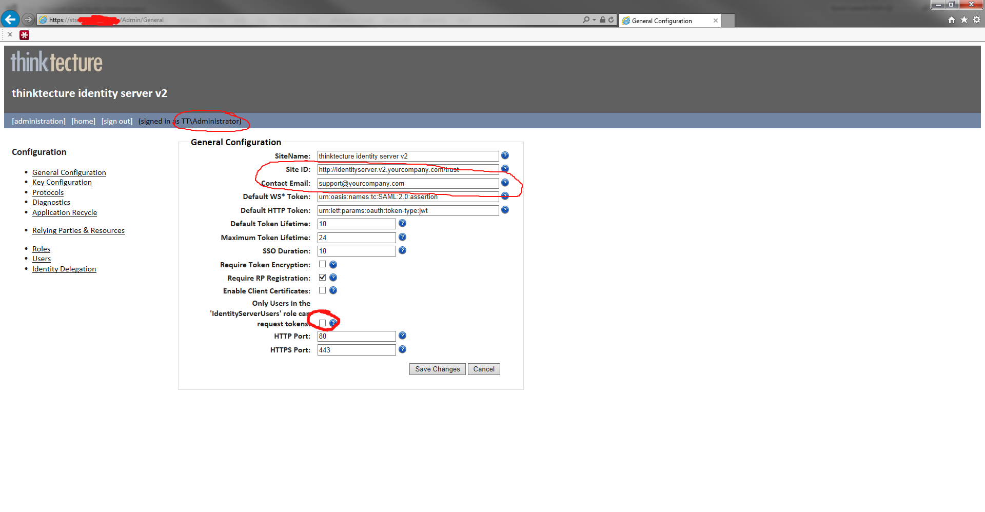 Thinktecture Identity Server Configuration Customization Codeproject