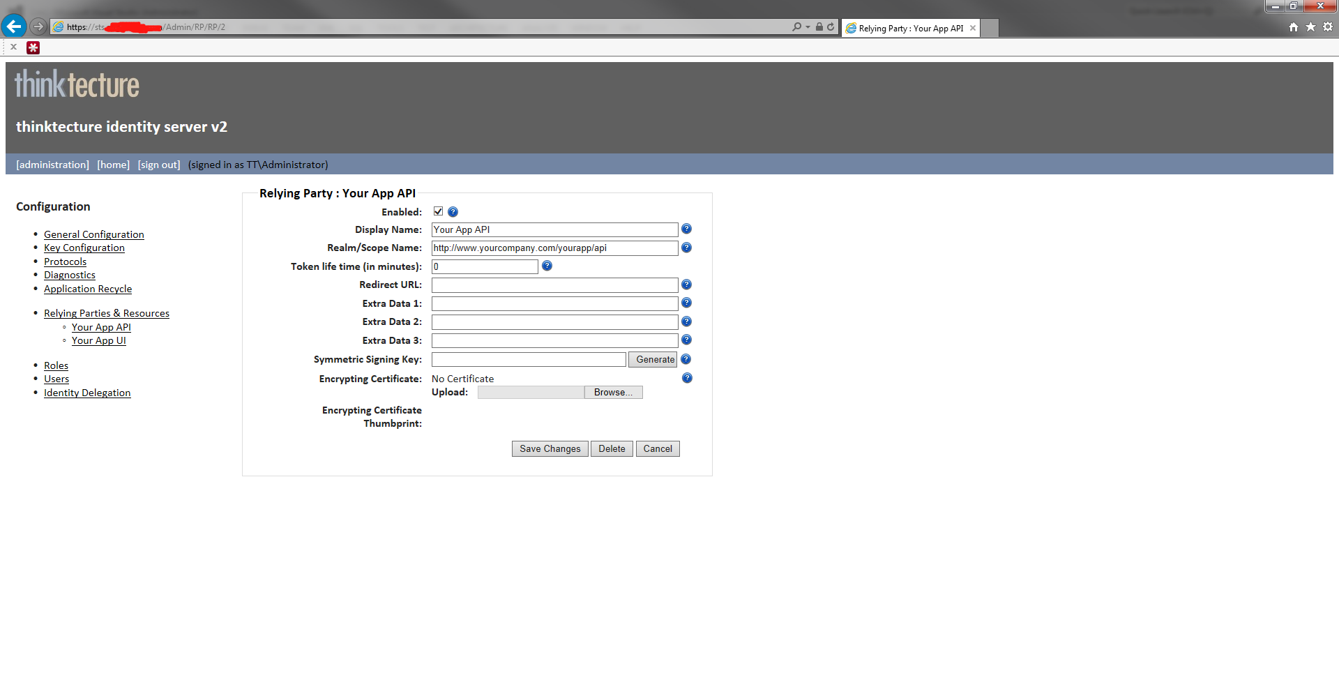 Thinktecture Identity Server Configuration Customization Codeproject