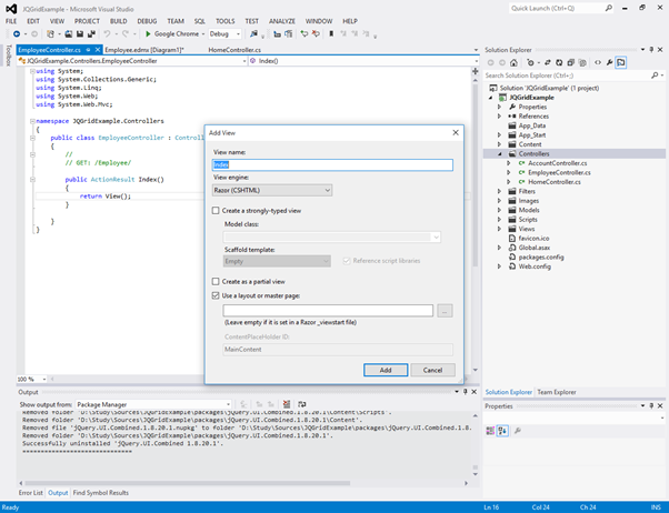 Generic Jqgrid Implementation In Mvc Codeproject
