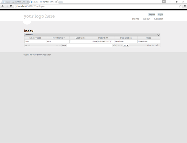 Generic Jqgrid Implementation In Mvc Codeproject