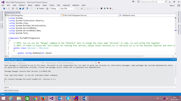 Integration Of Mvc To Wcf Service Codeproject
