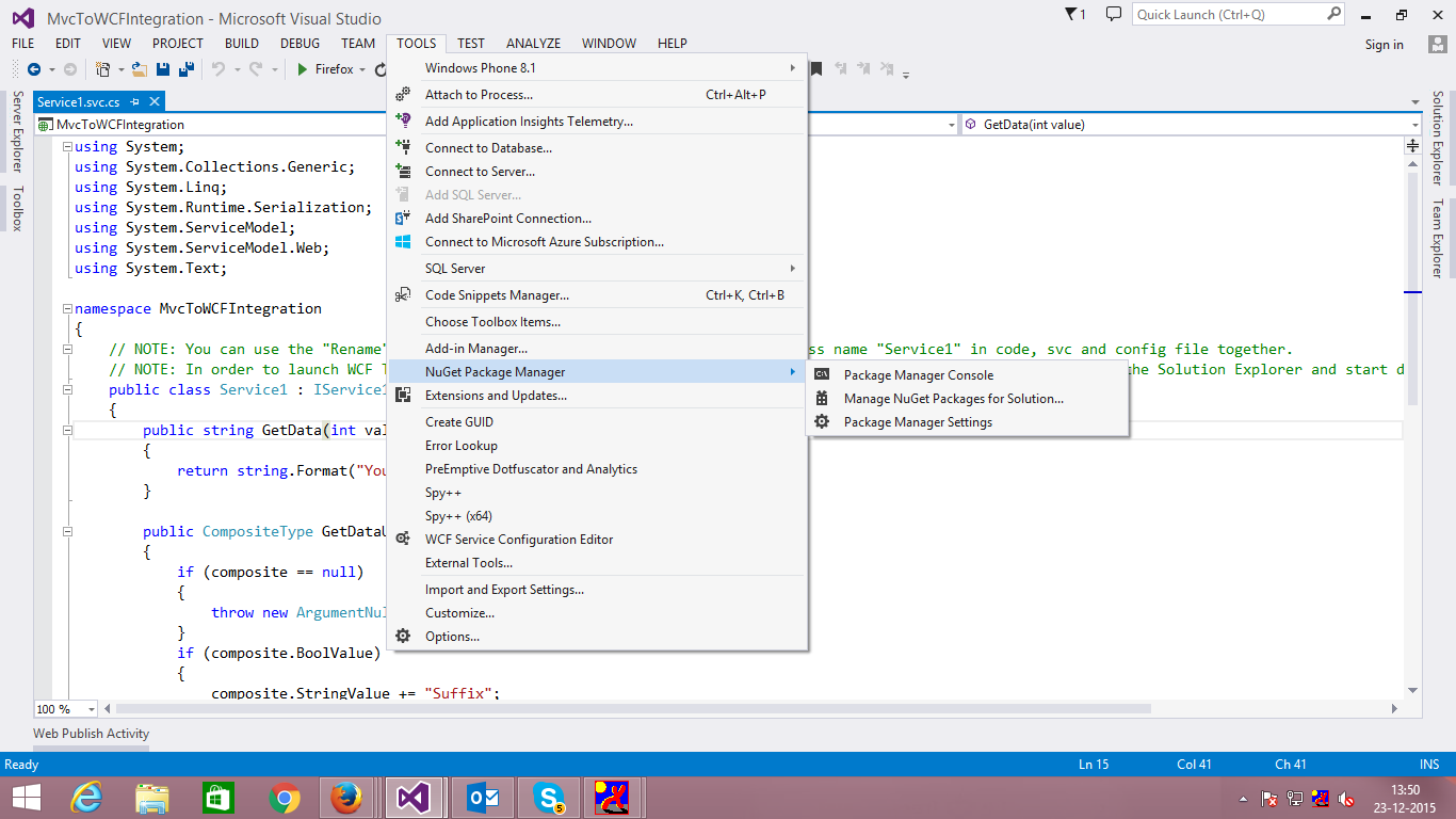 Integration Of Mvc To Wcf Service Codeproject