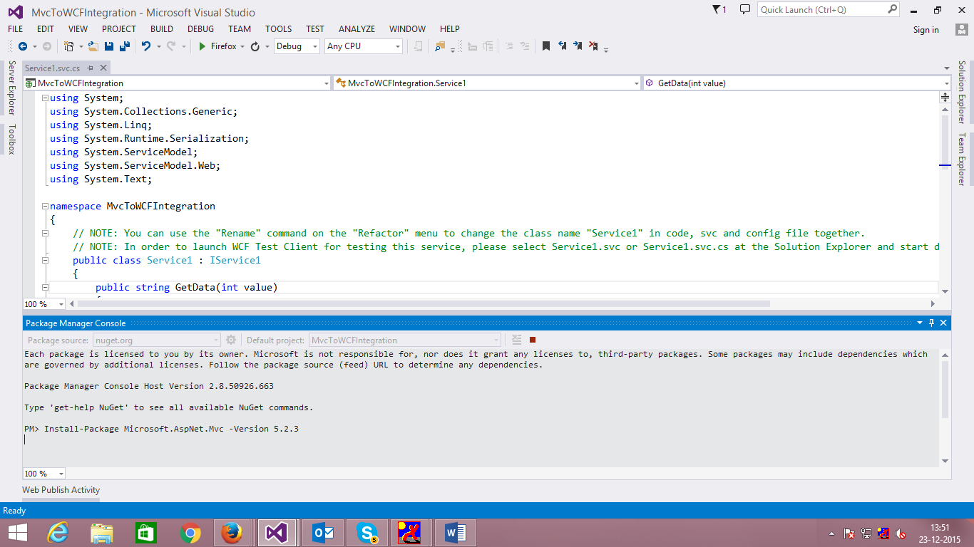 Integration Of Mvc To Wcf Service Codeproject