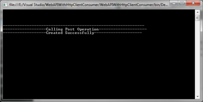Web Api With Client Or Consume Web Api From Console Application Codeproject