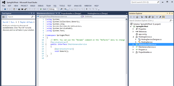 Hosting A Wcf Web Service Inside A Windows Service Using Springnet Codeproject