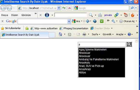 Create An Intellisense Search Textbox For Web Sites Codeproject